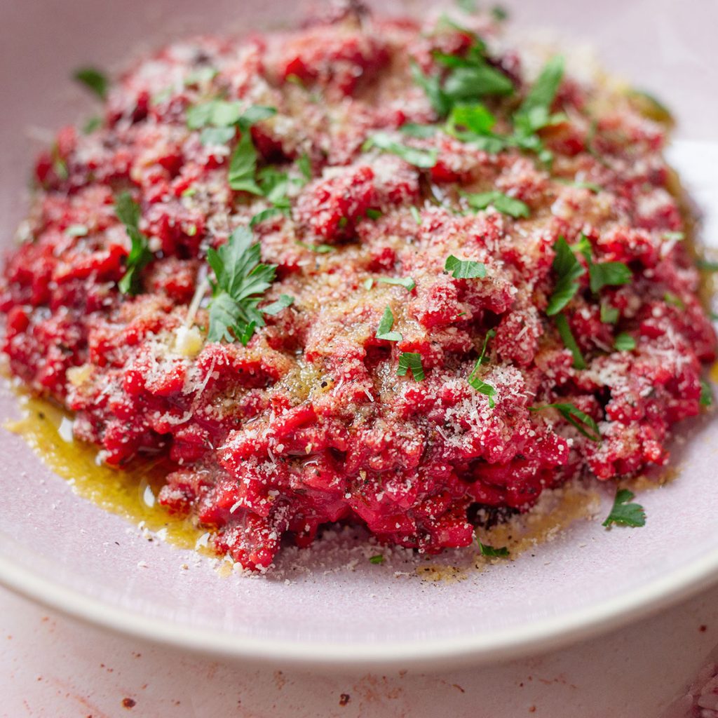 Pink Risotto mit Ziegenfrischkäse | inside.violas.de